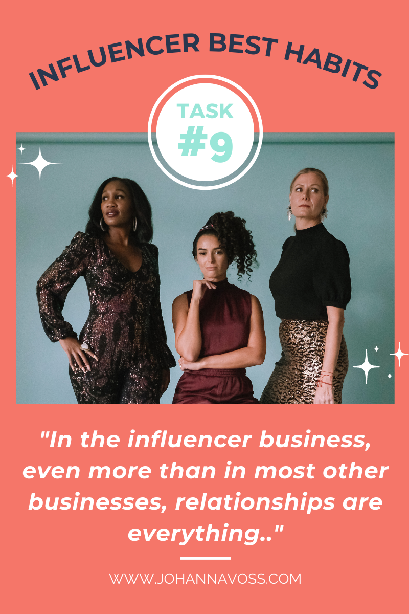 12 Influencer best habits - johanna b. voss Agency