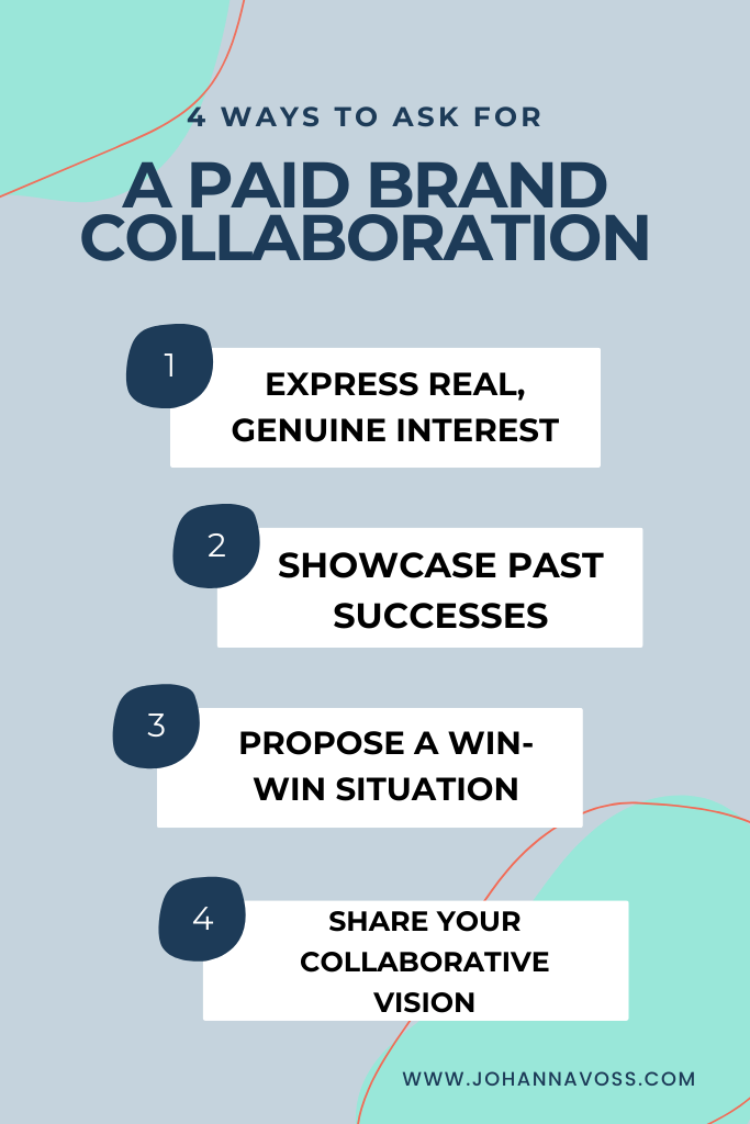 How to approach brands for a paid collaboration - johanna b. voss Agency